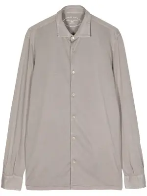 Fedeli Jason Giza Jersey Shirt - Grey