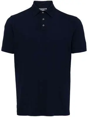 Fedeli Alby Jersey Polo Shirt - Blue