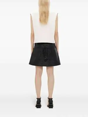 COURREGES Varsity Logo-appliqué Vest - Neutrals