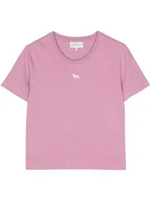 Maison Kitsuné Baby Fox-appliqué T-shirt