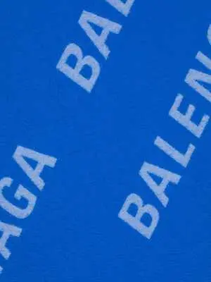 Balenciaga Logo-jacquard Wool Scarf