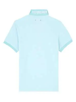 Vilebrequin Logo-embroidered Organic Cotton Polo Shirt - Blue