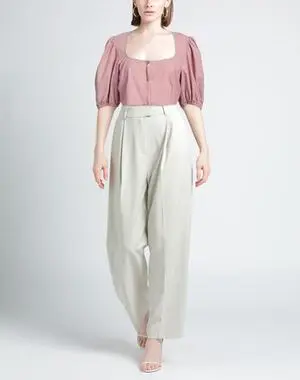 GANNI Top Ecovero Viscose, Recycled Polyester, Elastane - Pink