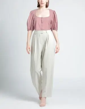 GANNI Top Ecovero Viscose, Recycled Polyester, Elastane - Pink