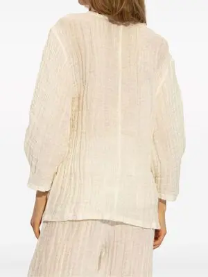BY MALENE BIRGER Crew-neck Linen Top