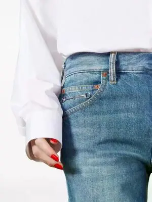 Gucci Horsebit-detail Straight-leg Jeans - Blue