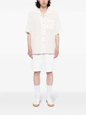 Eleventy Short-sleeve Pointelle-knit Shirt