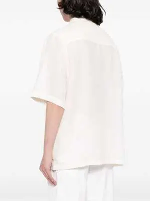 Eleventy Short-sleeve Pointelle-knit Shirt