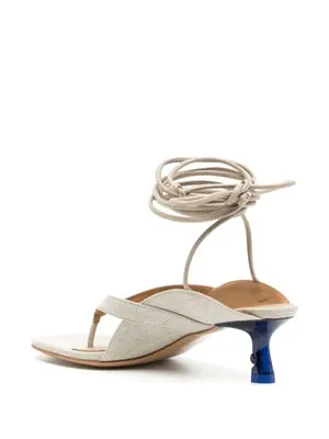 Off-White Lollipop 50mm Sandals - Neutrals
