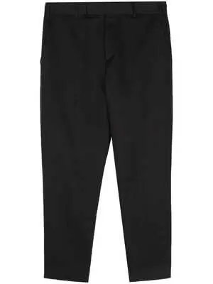 PT TORINO Cotton-blend Tailored Trousers - Black