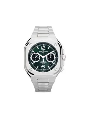 BELL & ROSS Br 05 42mm Chronograph Watch - Green