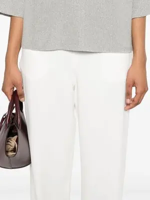 Fabiana Filippi Elasticated-waistband Trousers - White