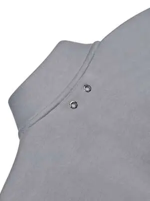 TEAM WANG DESIGN Logo-print Cropped Track Jacket - Grey