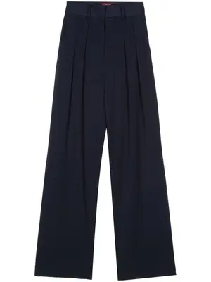 Staud Wide-leg Pleated Trousers