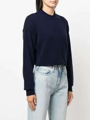 Sportmax Ribbed-knit Cropped Jumper