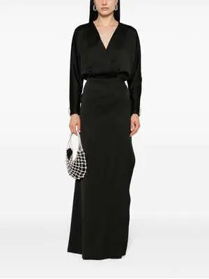 GENNY Satin Maxi Dress