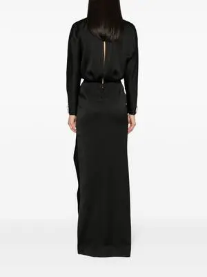 GENNY Satin Maxi Dress