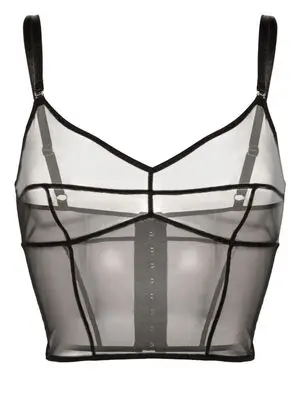 MURMUR Haze Panelled Mesh Bra - Black