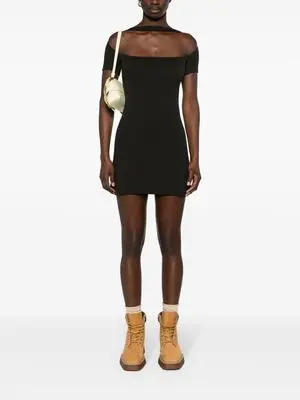 COURREGES Ribbed Knit Mini Dress