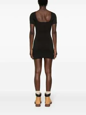 COURREGES Ribbed Knit Mini Dress