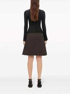 COURREGES Ellipse Mini Skirt - Brown