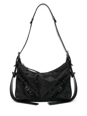 Givenchy Rhinestone-embellished Shoulder Bag - Black