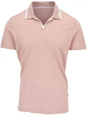 Orlebar Brown Short-sleeve Linen Polo Shirt - Pink