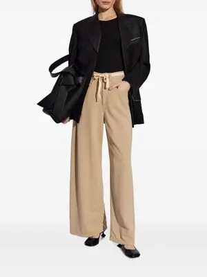 MAISON MARGIELA Belted Cotton Palazzo Pants