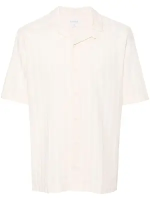 Sunspel Embroidered-stripes Cotton Shirt