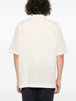 Sunspel Embroidered-stripes Cotton Shirt