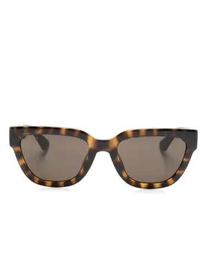 Gucci Butterfly-frame Sunglasses - Brown