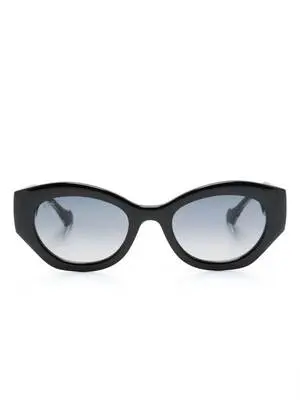 Gucci Oval-frame Sunglasses - Black