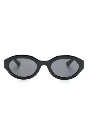 Gucci Gucci Eyewear Oval-Frame Sunglasses Black