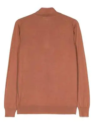 Fedeli Cashmere-silk Blend Jumper - Orange