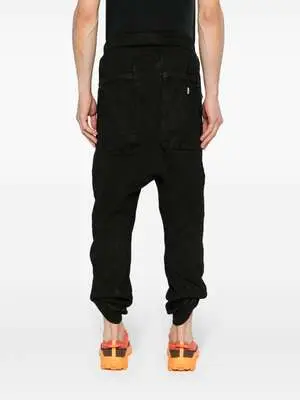 Boris Bidjan Saberi Mid-rise Cropped Track Trousers