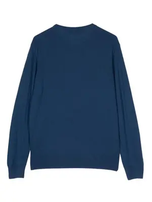 Fedeli Round-neck Jumper - Blue