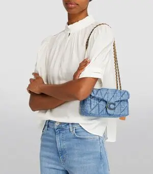 COACH Quilted Denim Tabby 20 Shoulder Bag