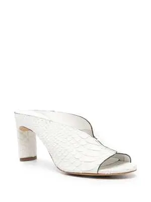 DEL CARLO 85mm Tenerife Leather Sandals