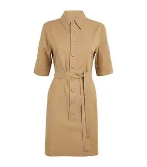 FRAME Cotton-blend Trench Dress