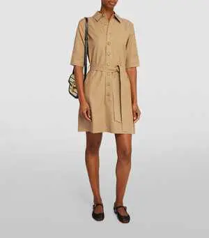 FRAME Cotton-blend Trench Dress