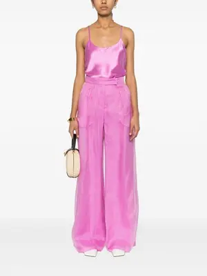 Max Mara Silk Straight Trousers