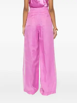 Max Mara Silk Straight Trousers
