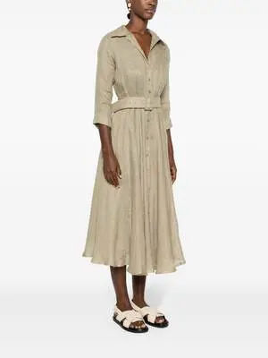 Samantha Sung Aster Linen Maxi Dress