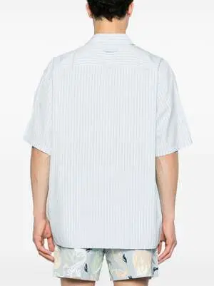 LANVIN Pinstriped Press-stud Shirt