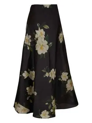 Zimmermann Harmony Silk Midi Skirt