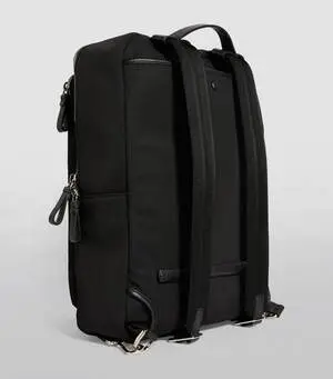 Giorgio Armani Leather-trim Backpack