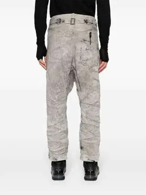 Boris Bidjan Saberi Mid-rise Drop-crotch Jeans - Grey