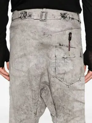 Boris Bidjan Saberi Mid-rise Drop-crotch Jeans - Grey