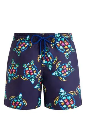 Vilebrequin Vendôme Turtles-print Swim Shorts - Blue