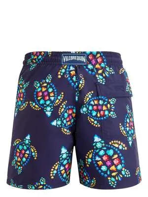 Vilebrequin Vendôme Turtles-print Swim Shorts - Blue